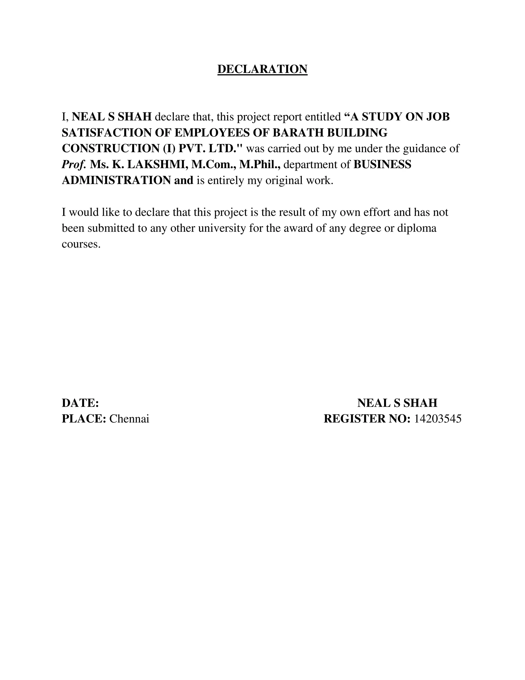 Job Satisfaction of Employees | PDF