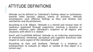 Individual Attitude & Job satisfaction | PPTX