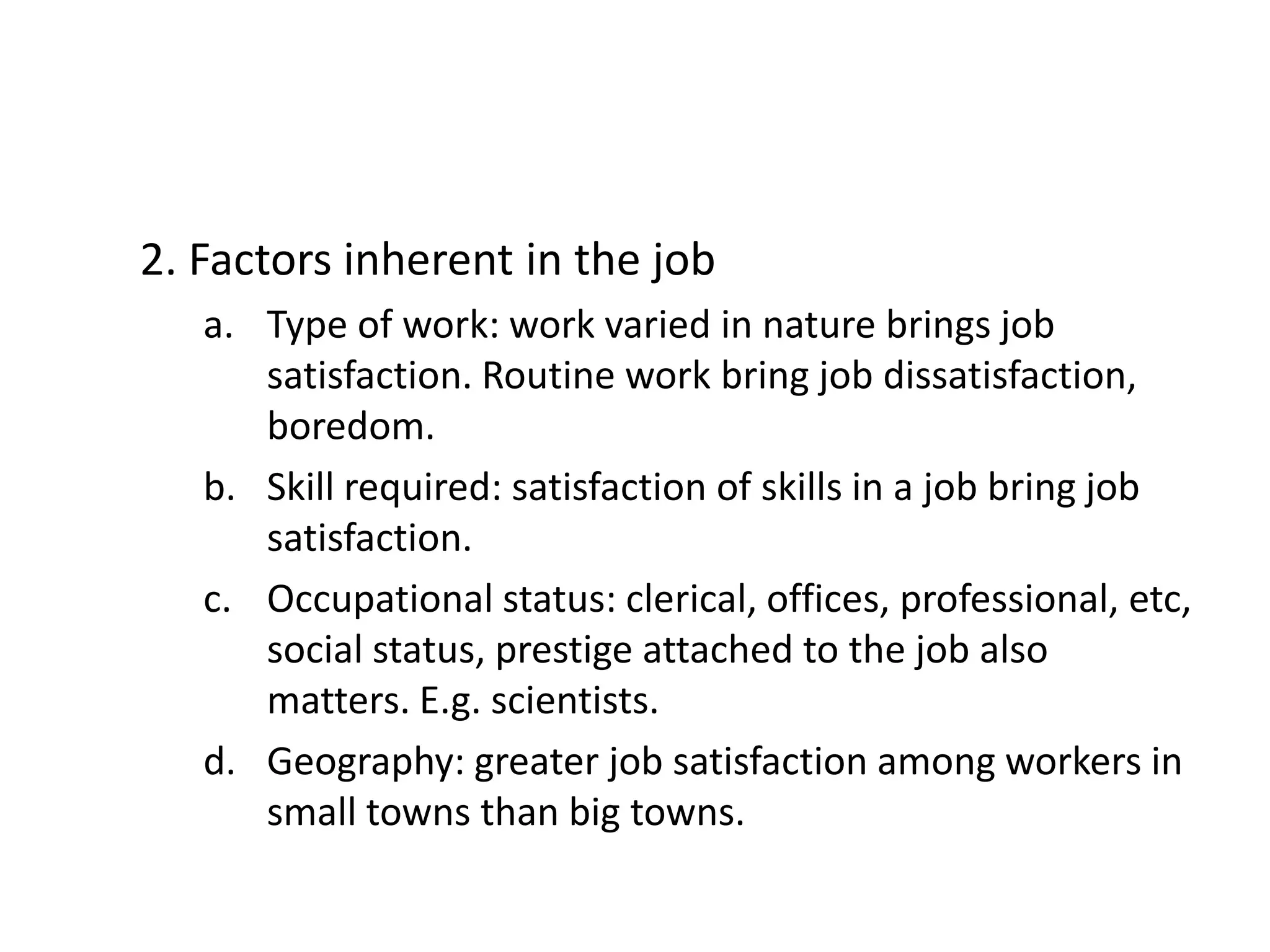 Job satisfaction in human resource management | PPTX