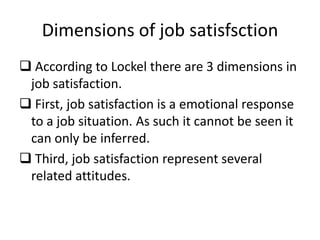 Job satisfaction in human resource management | PPTX