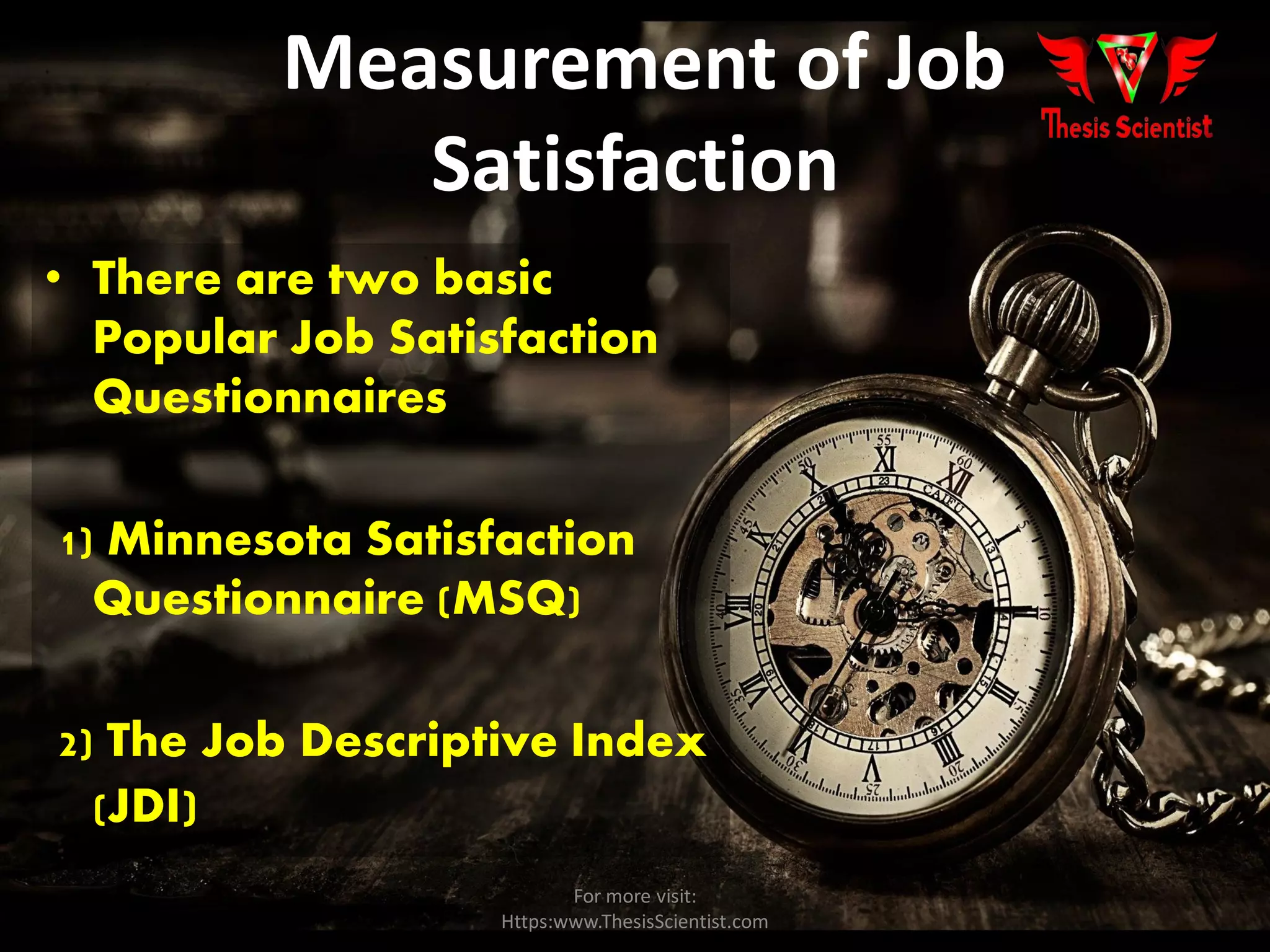 Job Satisfaction definition | PPT