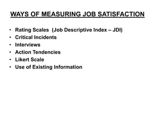 Job satisfaction - HBO | PPT