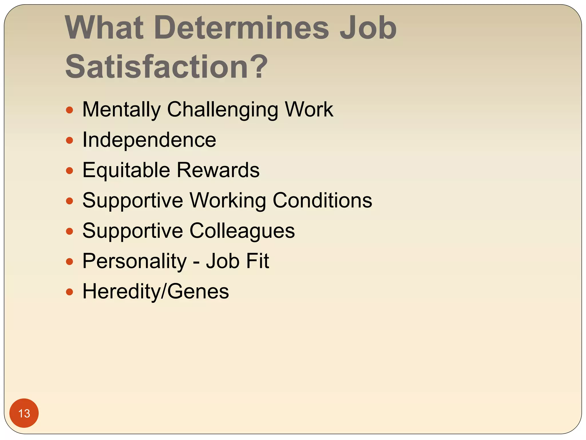 Job satisfaction | PPTX