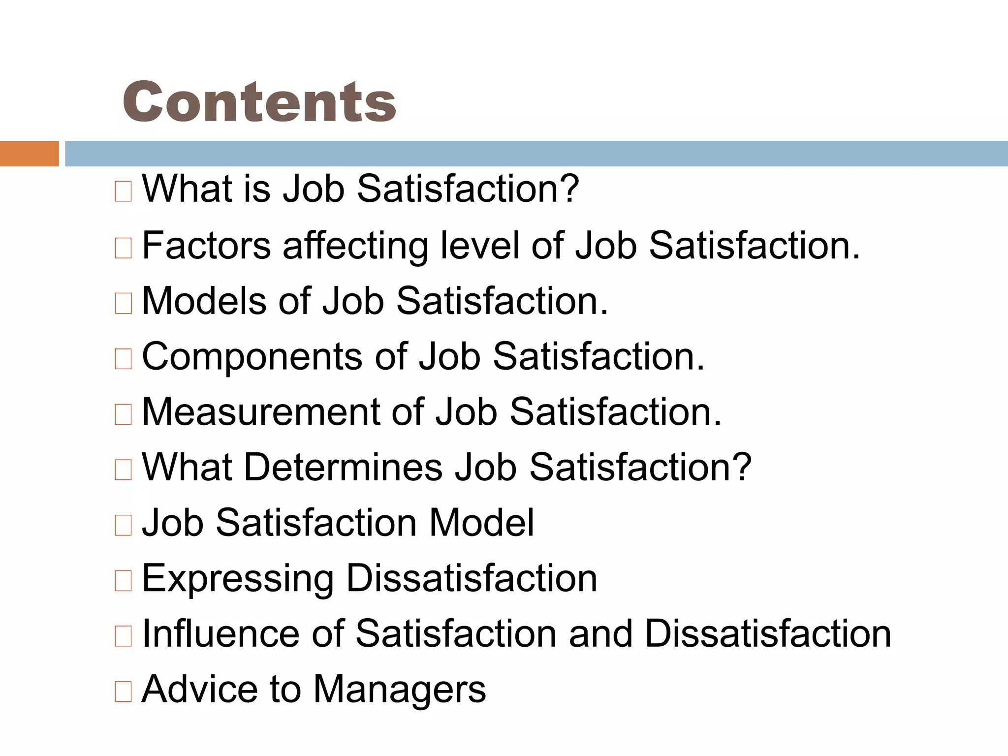Jobsatisfactionfinal | PPT
