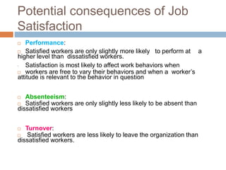 Jobsatisfactionfinal | PPT