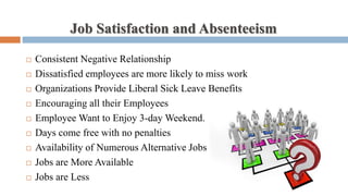 Job satisfaction final presentation | PPTX