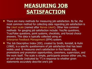 Job Satisfaction Of Employees At J | PPT