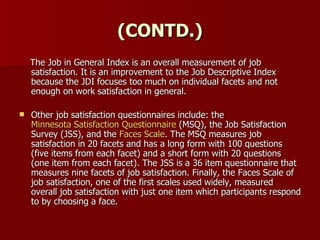 Job Satisfaction Of Employees At J | PPT