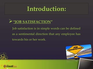 Job satisfaction on ocb | PPTX
