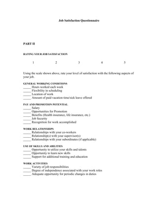Job satisfaction questionnaire[1] | DOC