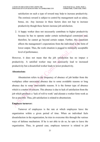 Job satisfaction sbi | PDF