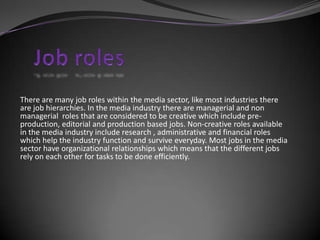 Jobs available in the tv and film industry | PPT