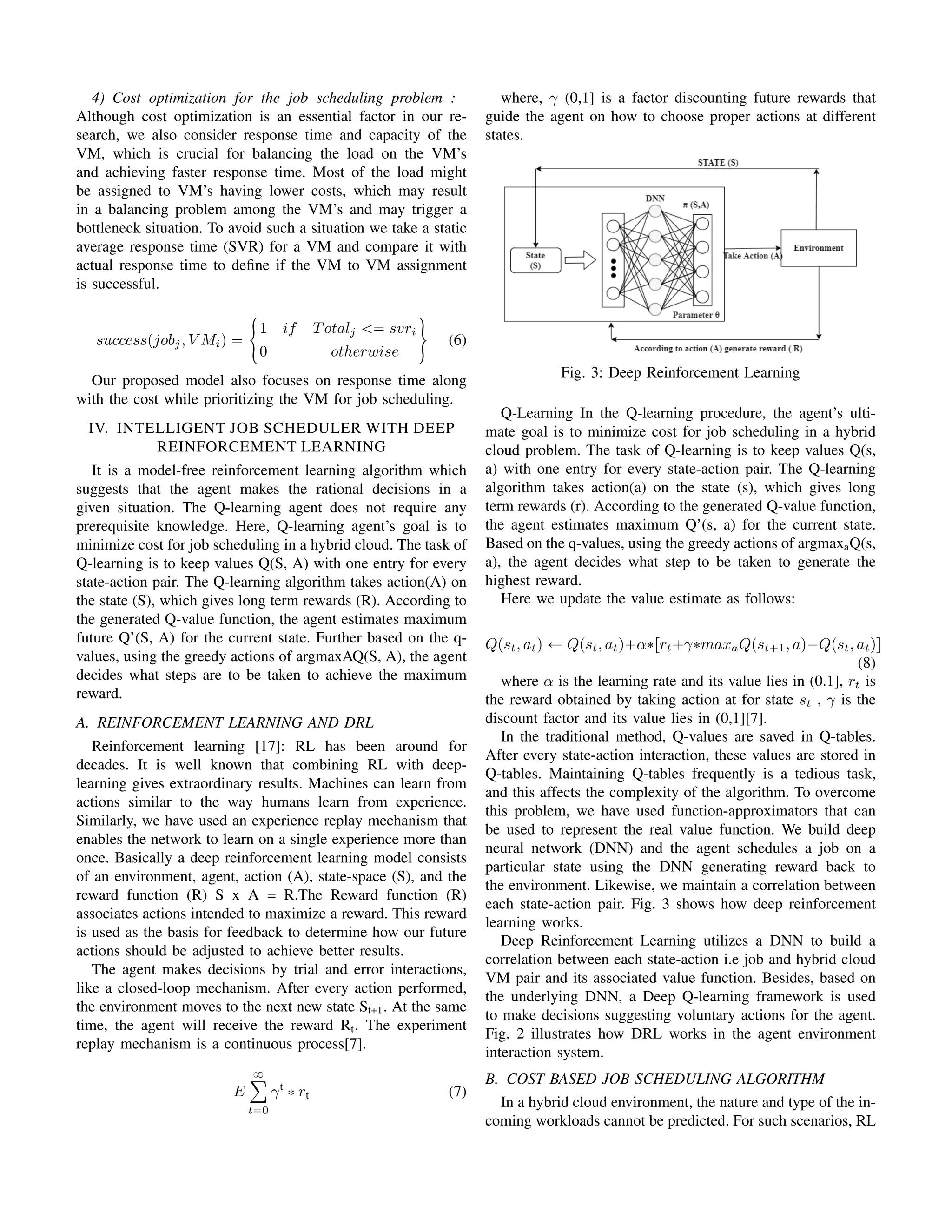 Job scheduling in hybrid cloud using deep reinforcement learning for cost optimization | PDF