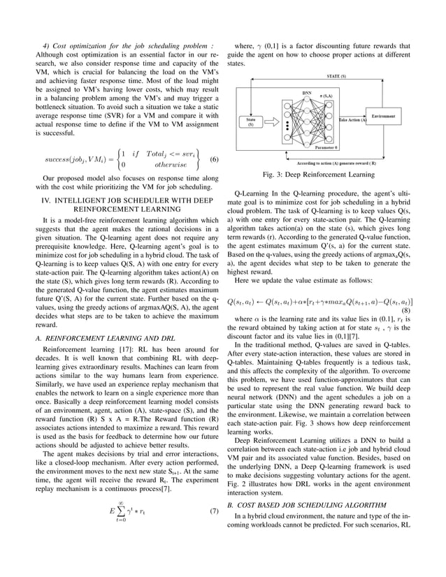 Job scheduling in hybrid cloud using deep reinforcement learning for cost optimization | PDF