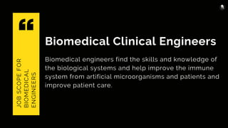 Job scope for biomedical engineers | PDF