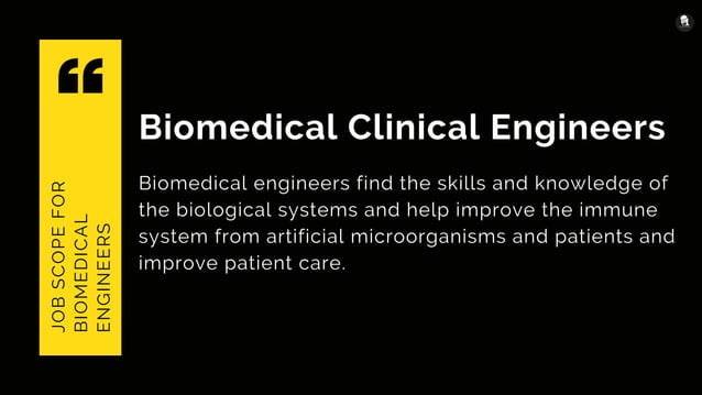 Job scope for biomedical engineers | PPT