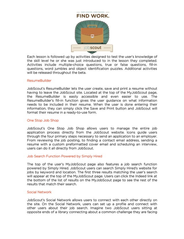 Job scout librarian introduction | PDF