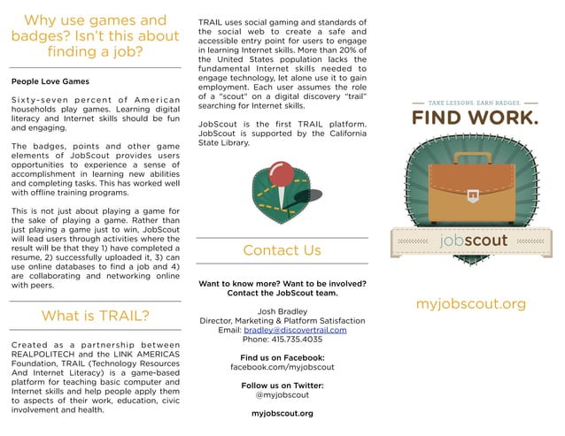 JobScout Trifold | PDF