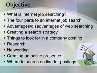 Job Searching | PPT | Social Networking | Internet