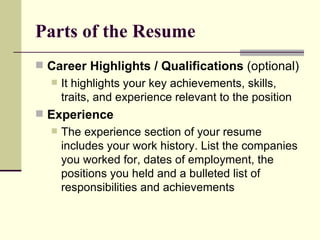 Job Searching 101 Resume And Cover Letter | PPT | Resume Writing and ...