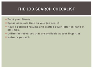 Job Search Techniques 101 | PPTX