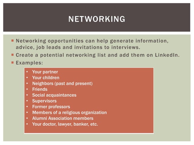 Job Search Techniques 101 | PPTX