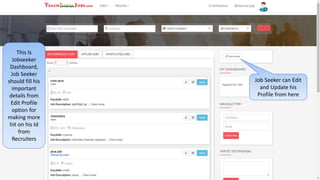 Job seeker => process of working