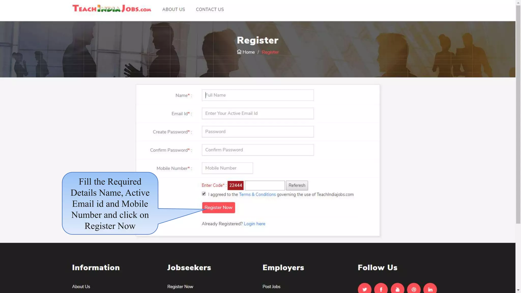 Job seeker registration | PPT