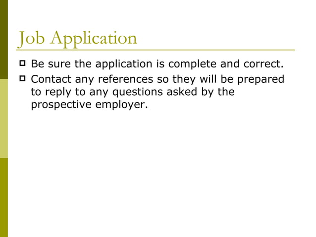 Job seeking skills | PPT