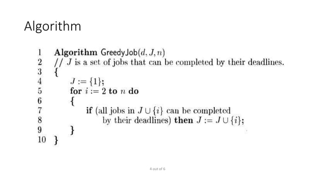 Job sequencing with deadline | PPT