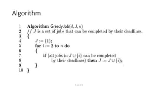 Job sequencing with deadline | PPT