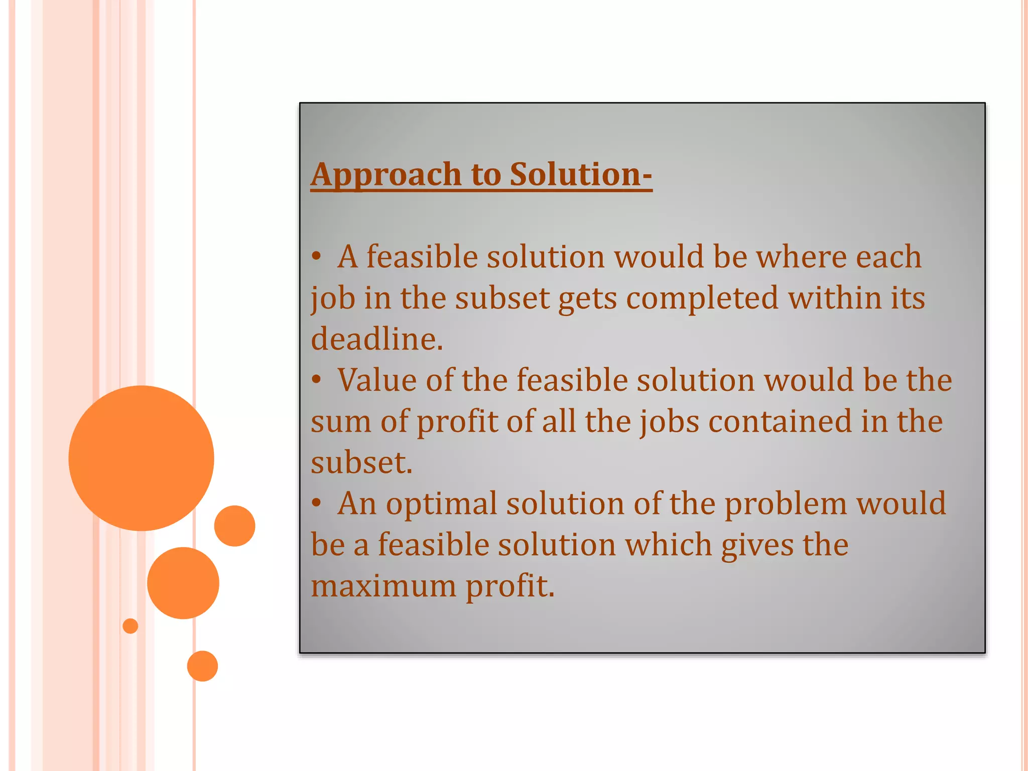 Job sequencing with Deadlines | PPTX