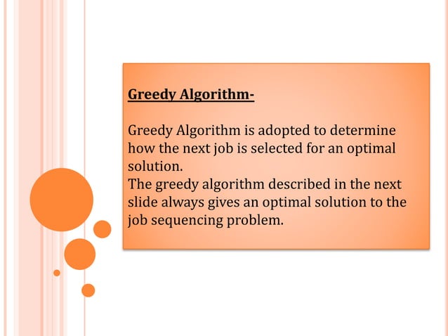 Job sequencing with Deadlines | PPTX