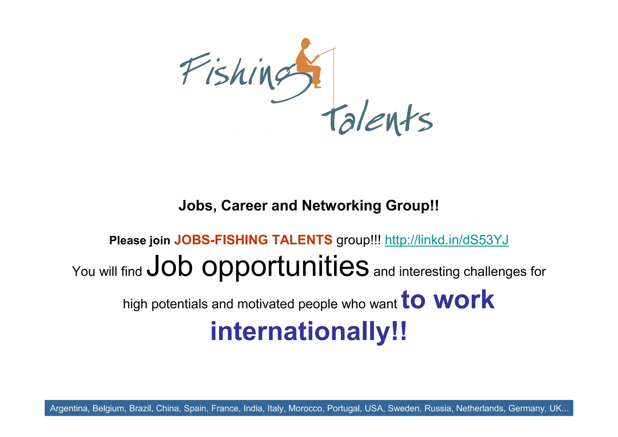 Jobs Fishing Talents | PDF