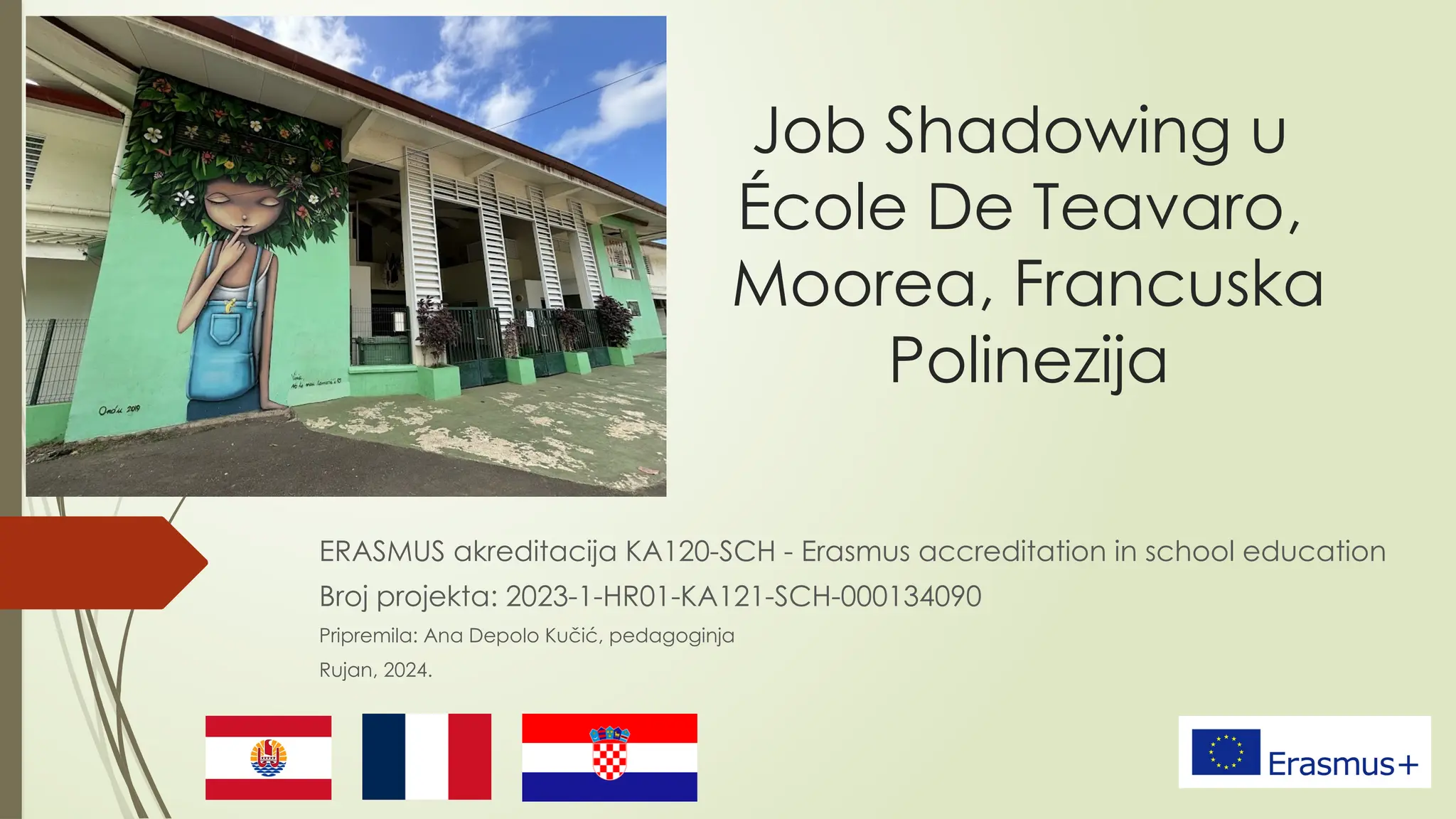 Job Shadowing u Moorei, Francuska Polinezija | PPSX