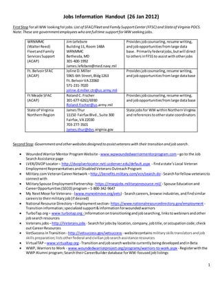 Jobs Information Handout | PDF