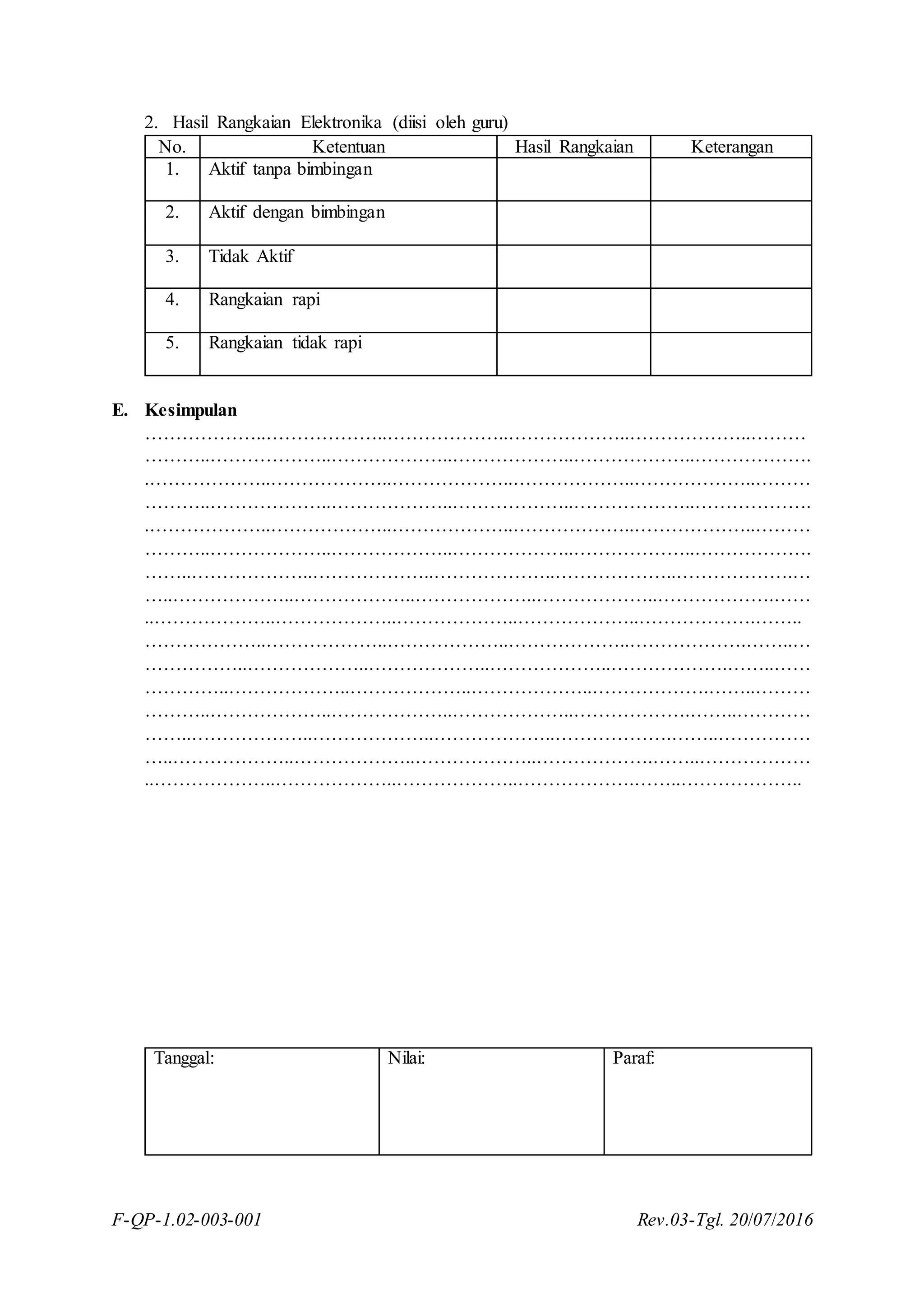 Jobsheet | DOCX