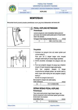 Jobsheet 1 spt kopling (1) | PDF