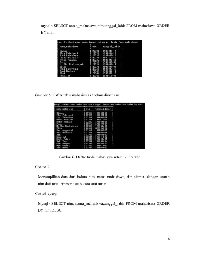 Jobsheet mysql | PDF