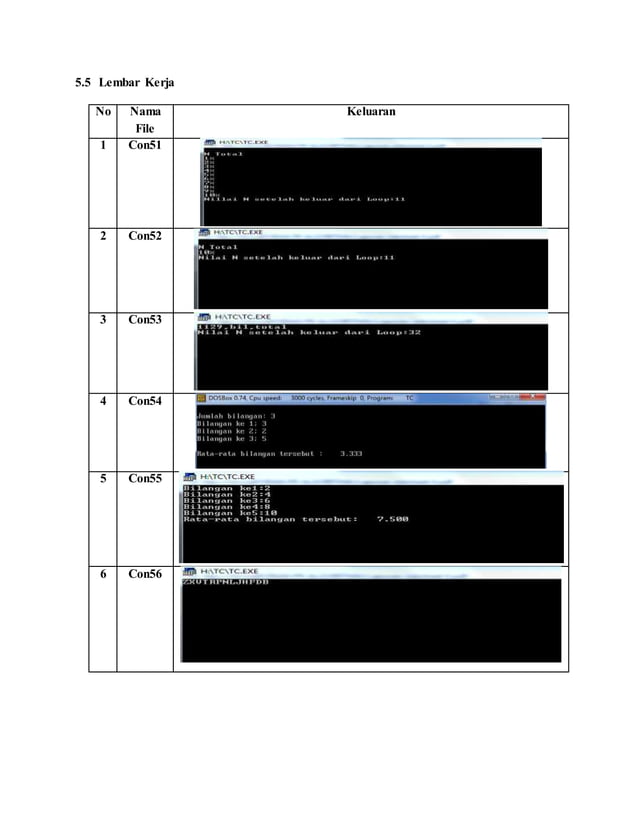 Jobsheet 4 LOOPING( PENGULANGAN) | PDF