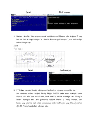 Jobsheet 4 LOOPING( PENGULANGAN) | DOCX