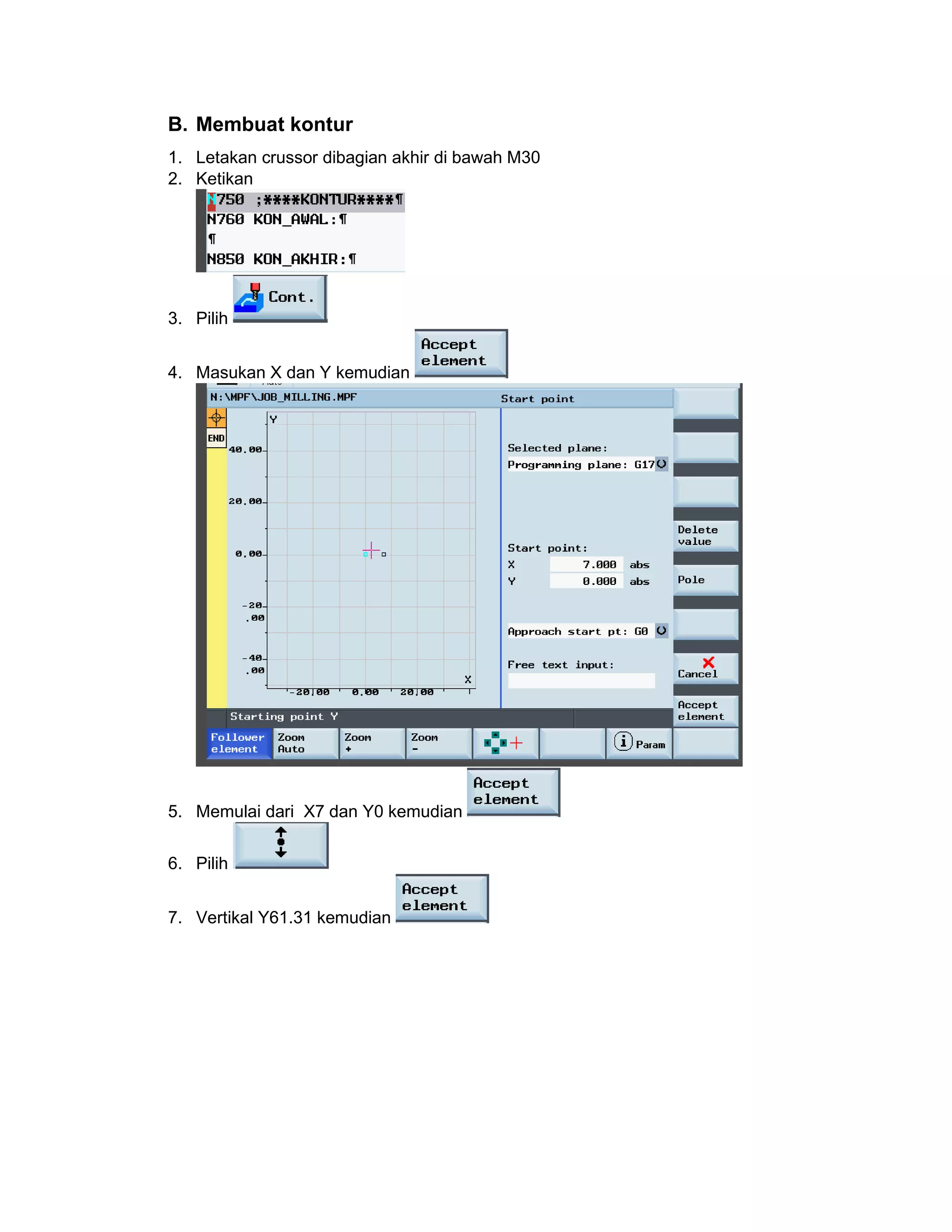 Jobsheet 5 contour milling | PDF