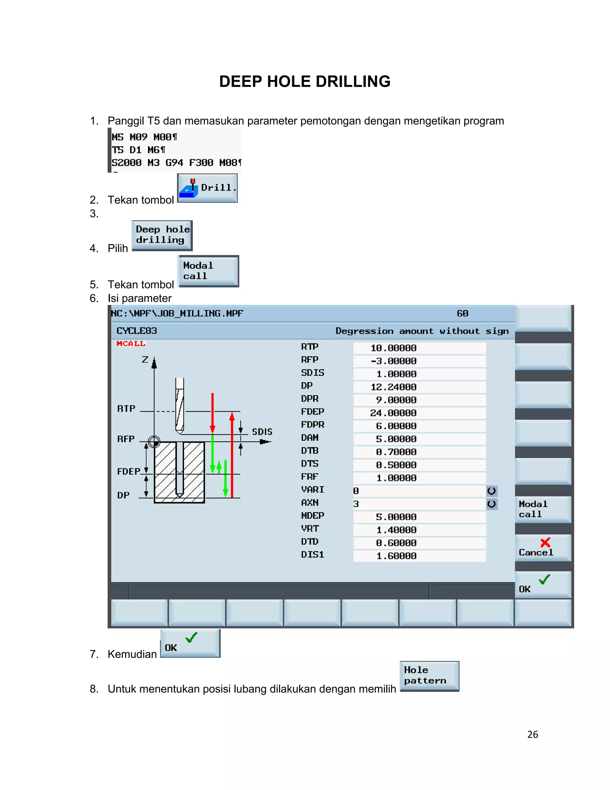 Jobsheet 7 center drill dan deep hole drill | PDF