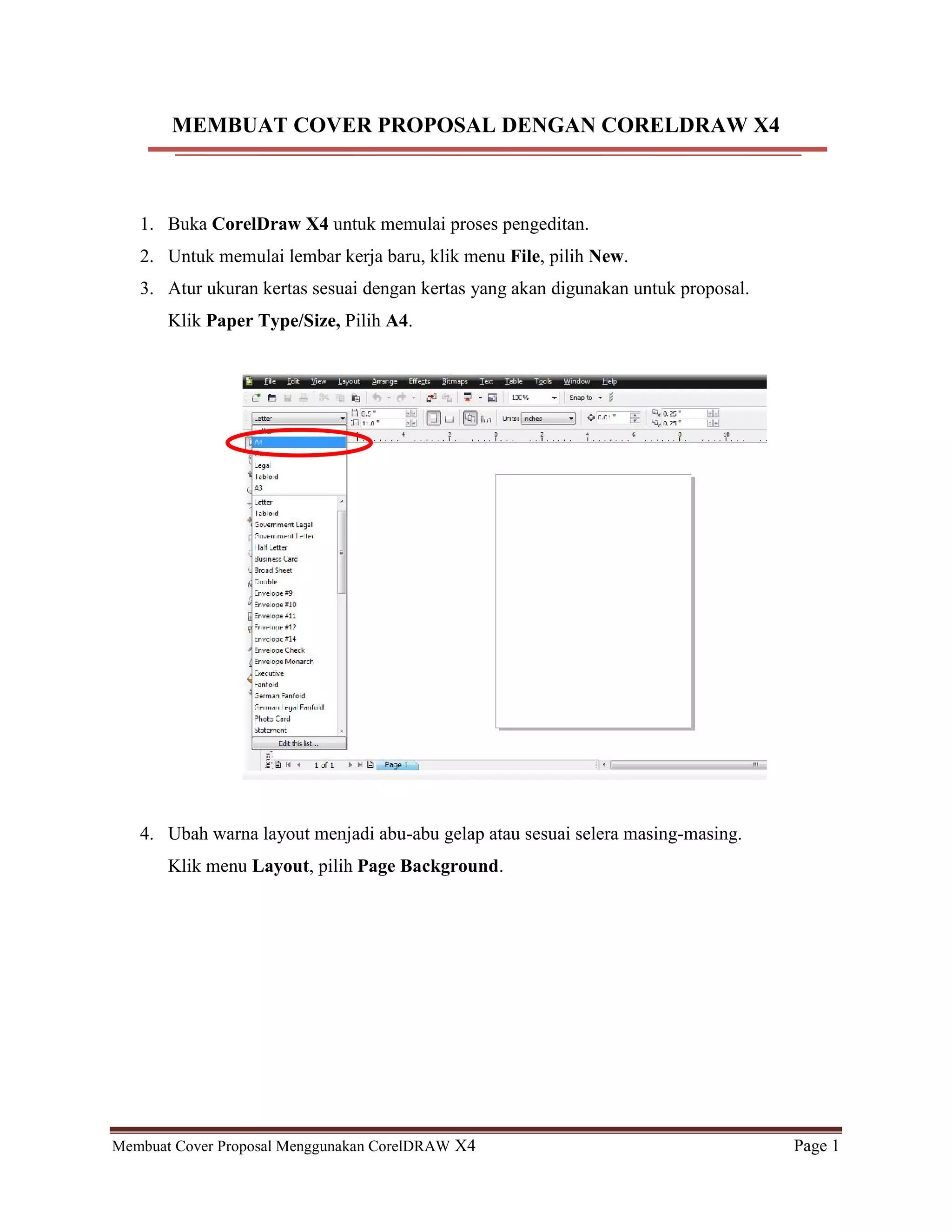 Tutorial Membuat Cover Proposal Menarik Menggunakan CorelDRAW | PDF