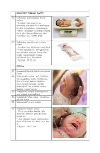 Job sheet pemeriksaan fisik bbl | DOCX