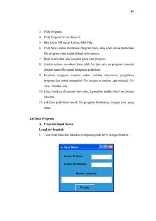 Jobsheet pemoograman komputer (vb) isi bab 2 | DOCX