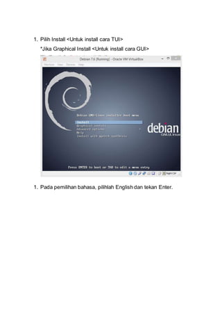 Jobsheet penginstalan debian 7(roniyap) | PDF