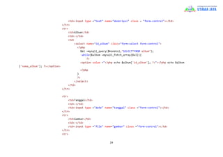 JOBSHEET PEMROGRAMAN WEB GALERI PHOTO ONLINE .pdf