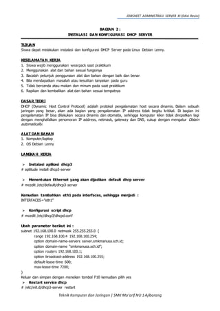 Jobsheet revisi | DOCX