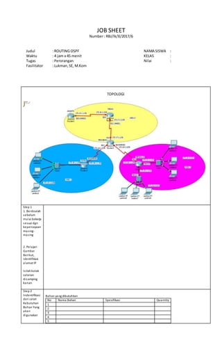 Job sheet routing ospf | PDF